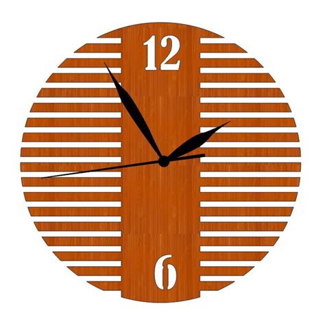 Laser Cut Unique Wooden Wall Clock Template Free Cdr Vectors Art For