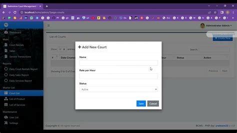 Badminton Management System In Php Okok Projects Final Year Projects Bangalore Chennai