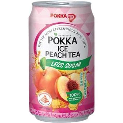Pokka Ice Peach Tea Less Sugar 300ml Shopee Singapore