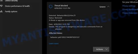 What Is Behavior Win32 Hive Zy Details Fix
