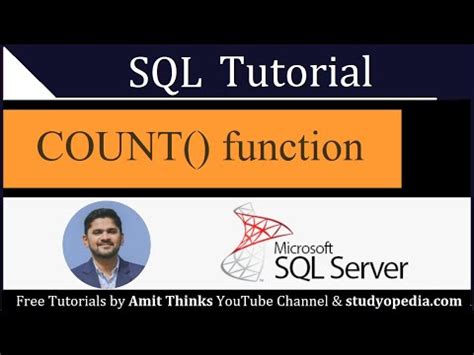 SQL COUNT Function SQL Tutorial For Beginners YouTube