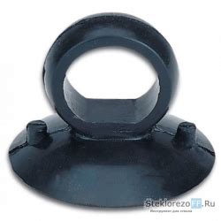 Резиновая присоска с округлой ручкой 80 мм