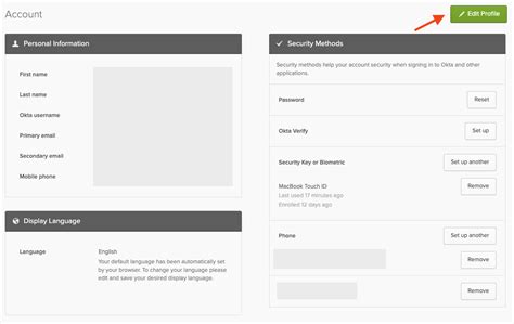 Authentication Issue When Using Idp Authenticator In Oktas Edit Profile Feature
