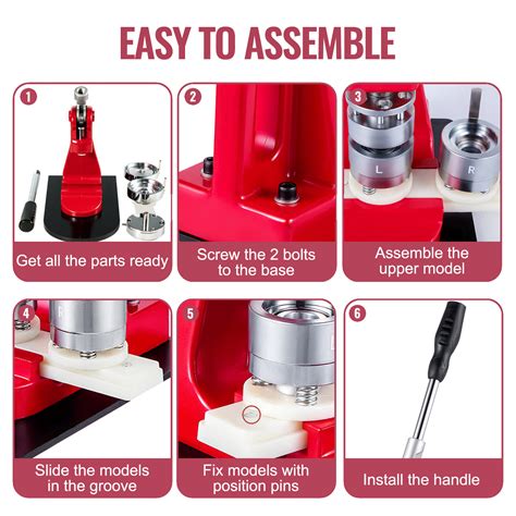 Vevor Button Maker Machine 58mm Button Badge Maker 2 25 Inch Badge Maker Machine With Free 999