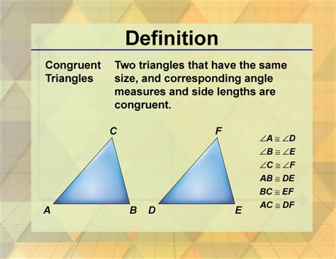 Definition Of Math Congruent Triangles At Adolfo Scanlan Blog