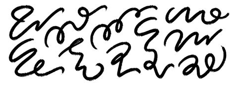 검은색 물결선 브러시 획 세트 흔들리는 페인트 라인 컬렉션 숯불 곱슬 번영 팩은 하이라이트 밑줄 강조를 위해 제공됩니다 크레용 물결 모양의 물결 모양 스트립 거친 분필 낙서