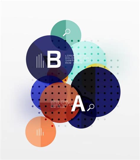 Premium Vector Circle Geometric Abstract Background Vector Template Background For Workflow