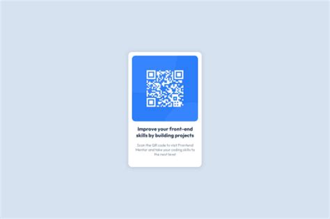 Frontend Mentor Responsive Qr Code Component Using Flexbox Coding Challenge Solution