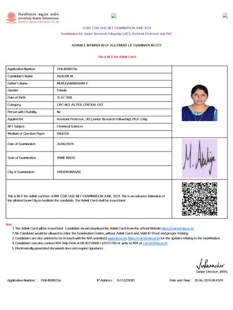 Joint Csir Ugc Net June 2024 India Pdf
