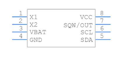 DS RTC Pinout Equivalent Datasheet