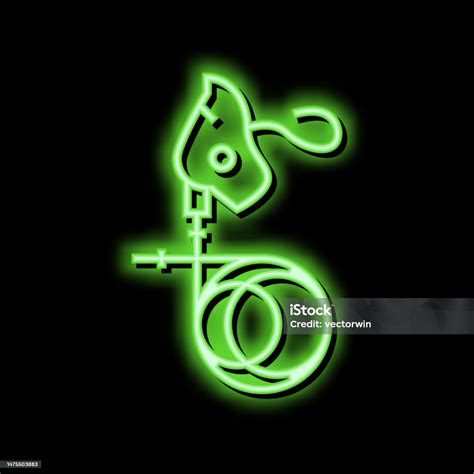 마취 네온 글로우 아이콘 일러스트 레이 션에 대 한 호흡기 얼굴 마스크 건강관리와 의술에 대한 스톡 벡터 아트 및 기타 이미지 건강관리와 의술 기관 내 삽관 마취