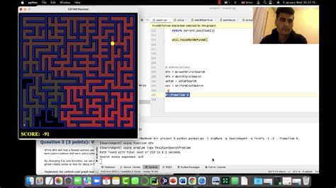 Final Project Pacman Searchbfsdfsastarucs Berkeley University