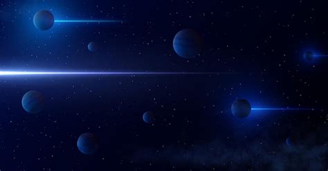 별과 은하의 배경에 행성 3d 감마선의 밝은 추상선은 공간을 통과합니다 환상적인 테마 패턴입니다 벡터 일러스트 레이 션 무료 벡터