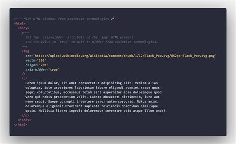 How To Hide An Html Element From Assistive Technologies Like Screen