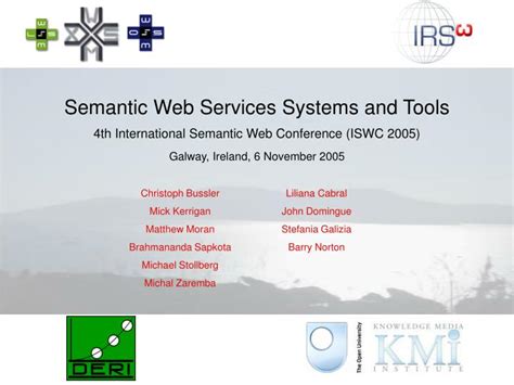 Ppt Semantic Web Services Systems And Tools 4th International