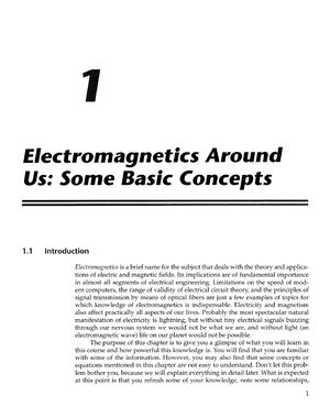 Chapter 1 Basics Of Electromagnetism Electromagnetic Theory Studocu