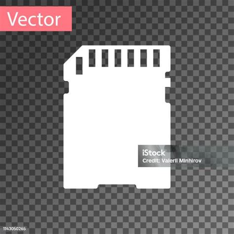 흰색 Sd 카드 아이콘 투명 한 배경에 고립 메모리 카드 어댑터 아이콘입니다 벡터 일러스트 0명에 대한 스톡 벡터 아트 및 기타 이미지 Istock