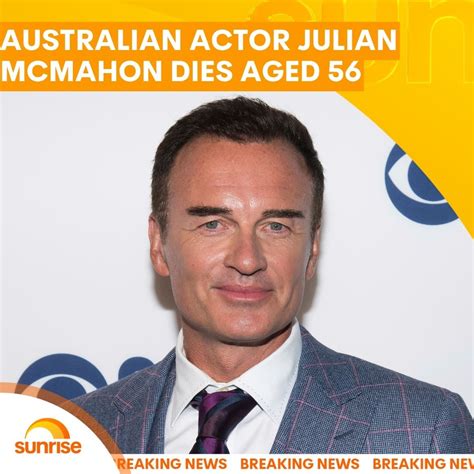 Sunrise Breaking News Australian Actor Julian Mcmahon Has Died At