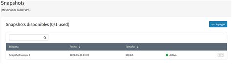 Nuevos Vps 2024 Crear Snapshots O Backups