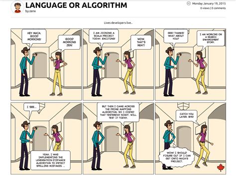 a techie s notebook comic programming language or the algorithm