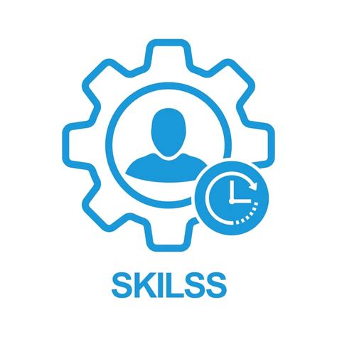 Premium Vector Skills Icon With Clock Sign Skills Icon And Countdown Deadline Schedule