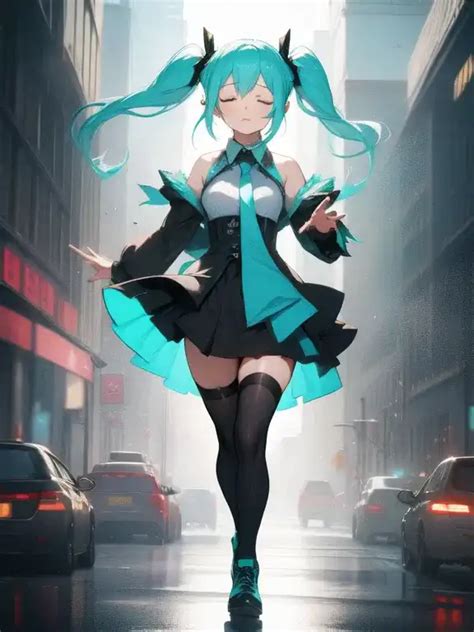 AI Art Hatsune Miku By Orang Dalam PixAI AI Art Hatsune Miku By Orang Dalam PixAI