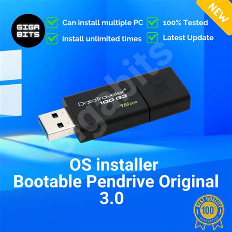 Bootable Pendrive Os Installer Reinstall Recovery And Upgrade Reboot Restore Clean Install Fix