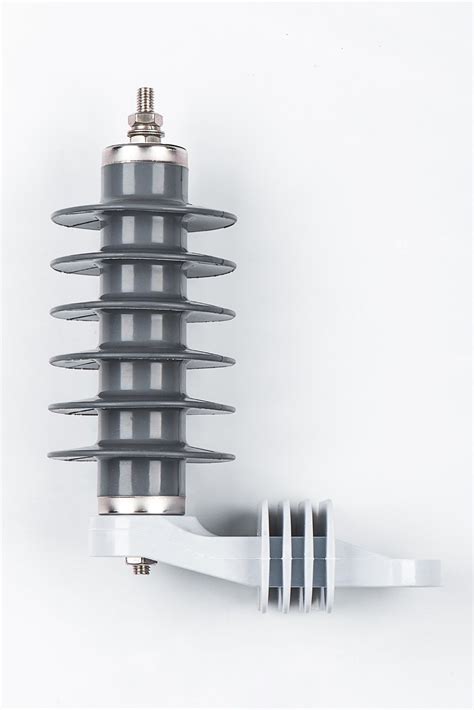 36kv 5ka Composite Polymeric Silicone Rubber Gapless Zno Resistor Surge Arrester With Mounting