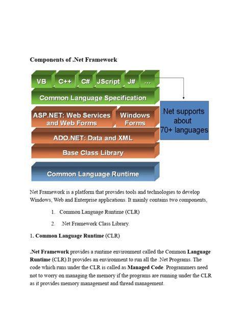 Component Of Net Framework Pdf