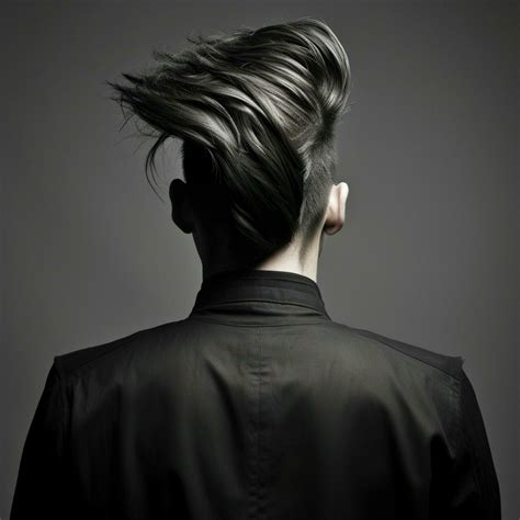 Man Hair Style From Back Side Stock Photo At Vecteezy