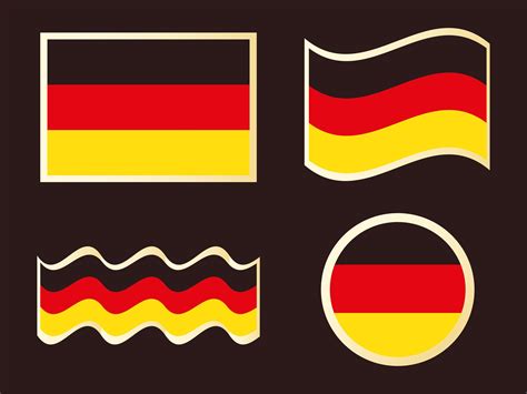 Set Of German Flags 4057458 Vector Art At Vecteezy