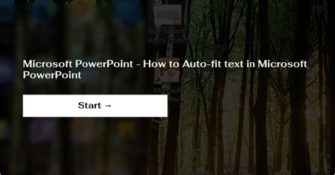 Microsoft Powerpoint How To Auto Fit Text In Microsoft Powerpoint