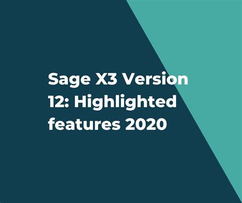 Sage X3 2025 R1 Has Arrived X3 Consulting