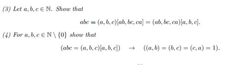 Solved 3 Let A B C E N Show That Abc A B C Ab Bc Chegg Com