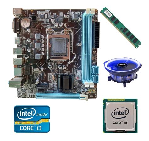 Kit Upgrade Gamer Intel I3 3220 H61 4gb Ram Cooler Parcelamento Sem Juros