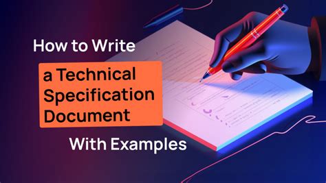 How To Write A Technical Specification Document With Examples