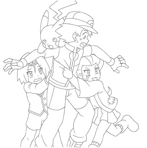 Pikachu Ash Ketchum Jessie And James Pokemon And 3 More Drawn By
