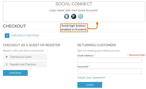 Social Login On Frontend Support Portal For Magento Extensions And Services