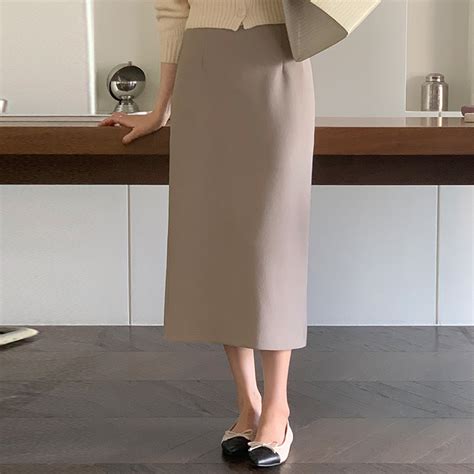 ⛄블프데이쿠폰팩 ⚡️부분 오늘출발⚡️ 1000장 돌파 데이데이 스판 일자 하객룩 롱스커트 스커트 Skirt Sk6291