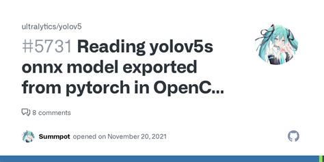 Reading Yolov S Onnx Model Exported From Pytorch In OpenCV Failed Issue Ultralytics