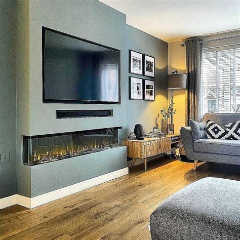 Buy Aisha Led Electric Fire 3 Sided Glass Digital Flames