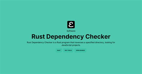 Rust Dependency Checker Software Blog Eric David Smith