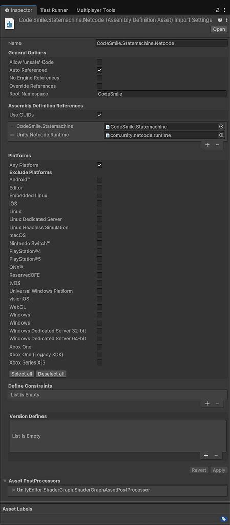 Assembly Definition Inspector Is Way Too Large And Other Suggestions For Improvements Unity
