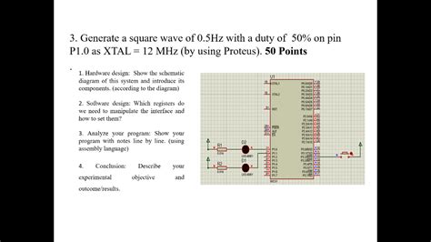 Solved Generate A Square Wave Of Hz With A Duty Of Chegg Com
