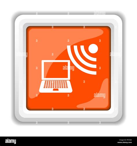 Wireless Laptop Icon Stock Photo Alamy