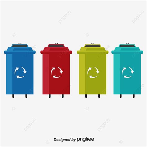 분류 재활용 쓰레기 일러스트 통 쓰레기통 벡터 자료 색깔 Png 일러스트 및 Psd 이미지 무료 다운로드 Pngtree