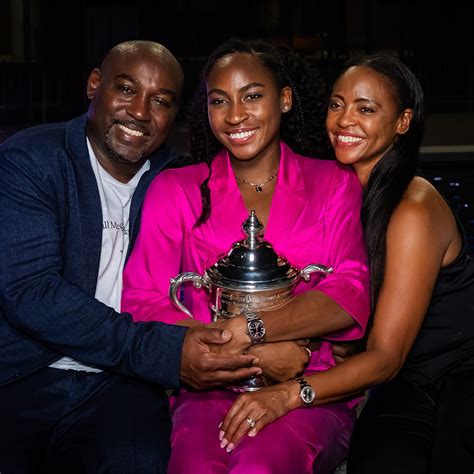 Wta Coco And Co 👨‍👩‍👧 Coco Gauff With Dad Corey And Mom
