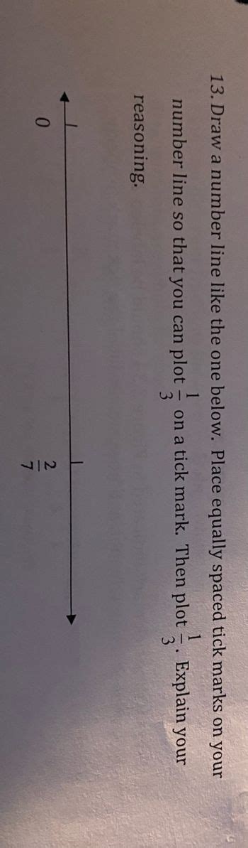 Answered 13 Draw A Number Line Like The One Number Line So That You Can Plot Reasoning Bartleby