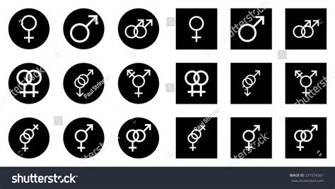 Illustrations Male Female Sex Symbols On Stock Illustration 231574267