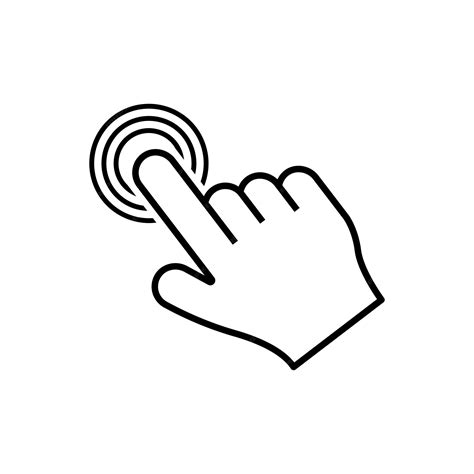 Premium Vector By Clicking The Finger Icon The Hand Points To The Vector Pointer Click Cursor